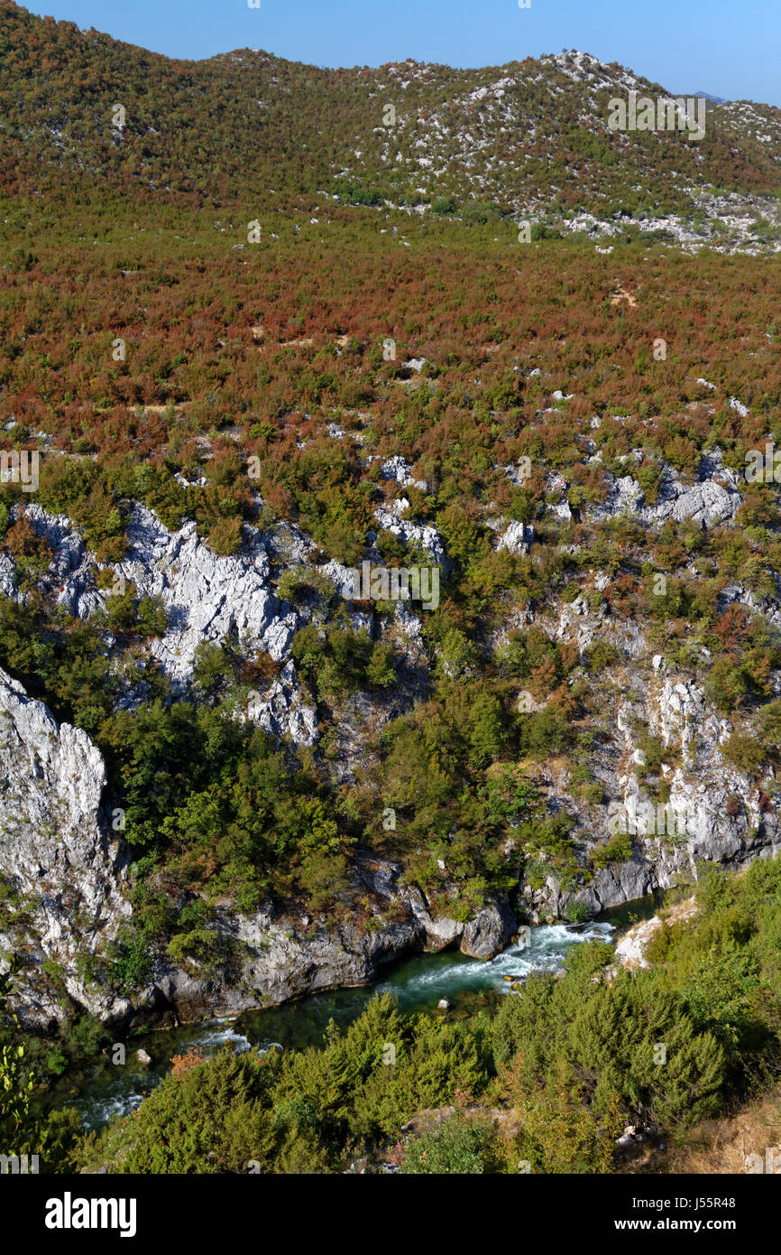 The canyon of the Cetina River in Croatia Stock Photo - Alamy