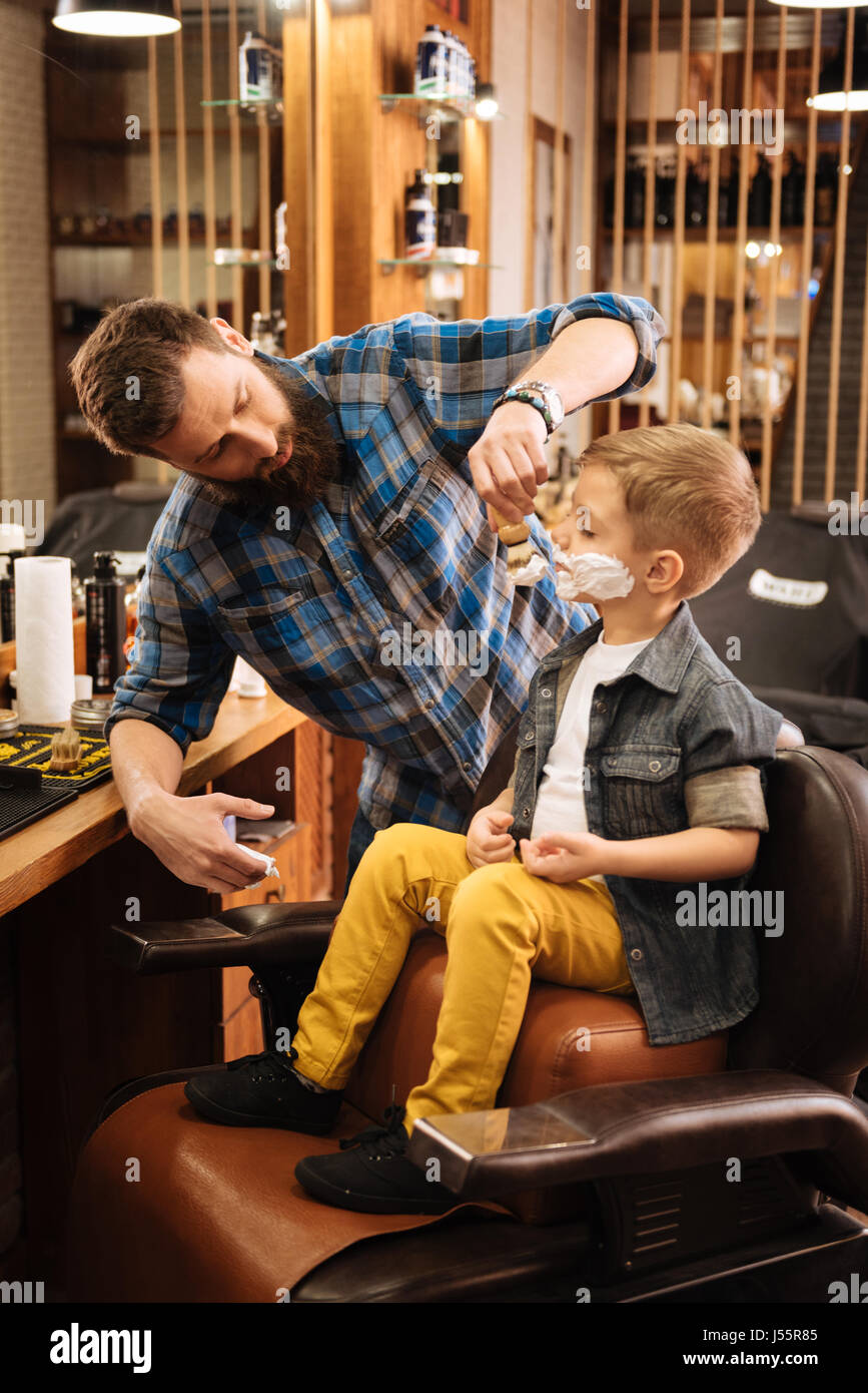 Barber doing hi-res stock photography and images - Alamy