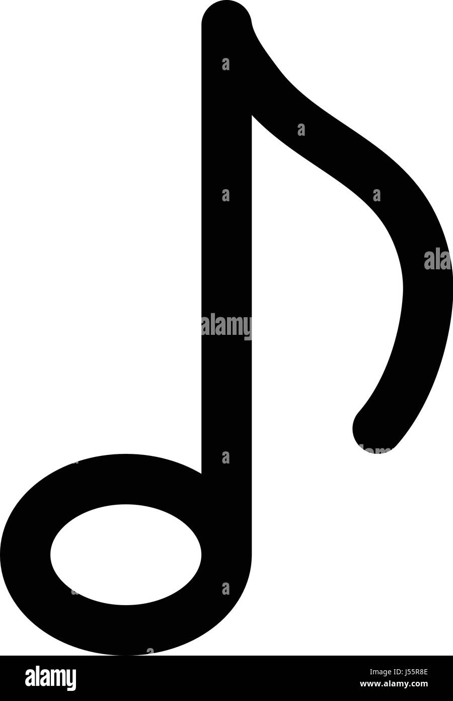 quaver music note Stock Vector Image & Art - Alamy