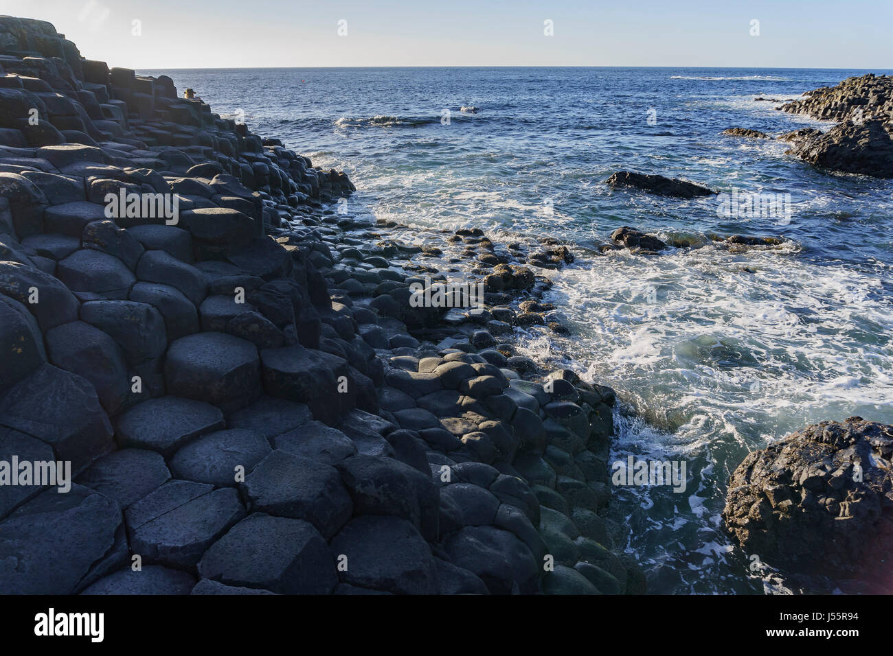 The famous ancient volcanic eruption - Giant's Causeway of County ...