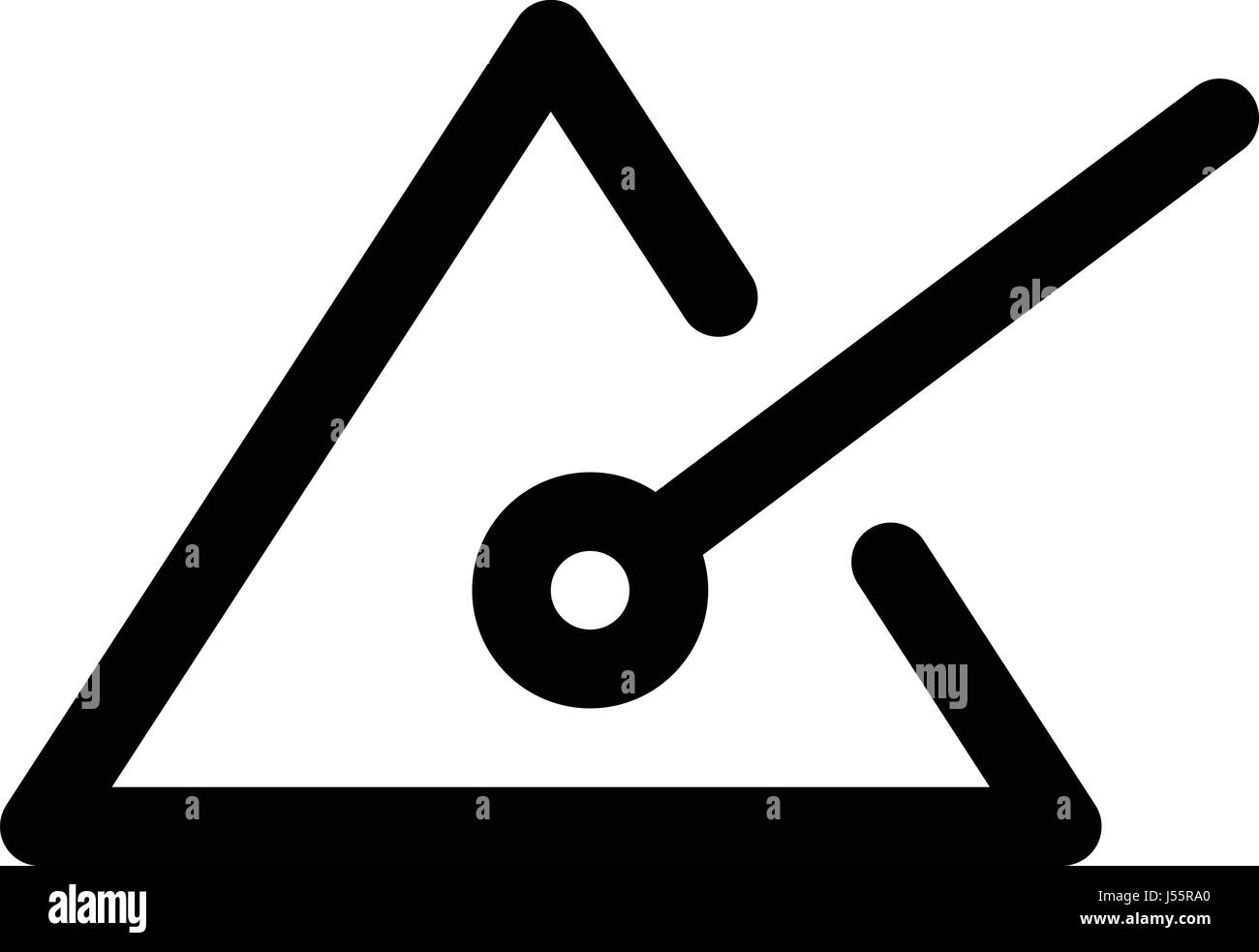 triangle music instrument Stock Vector Image & Art - Alamy