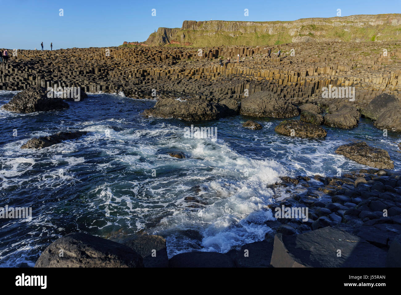 The famous ancient volcanic eruption - Giant's Causeway of County ...