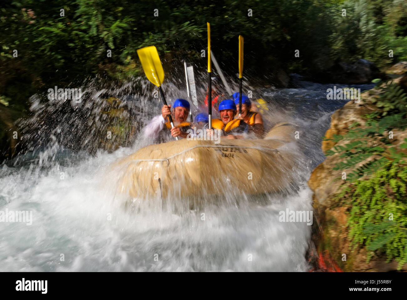 Rafting on the Cetina River, Croatia Stock Photo - Alamy
