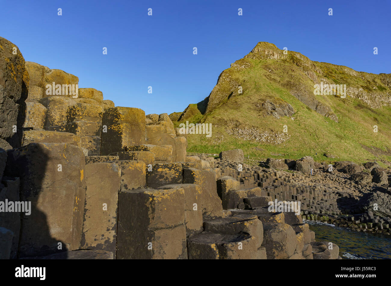 The famous ancient volcanic eruption - Giant's Causeway of County ...