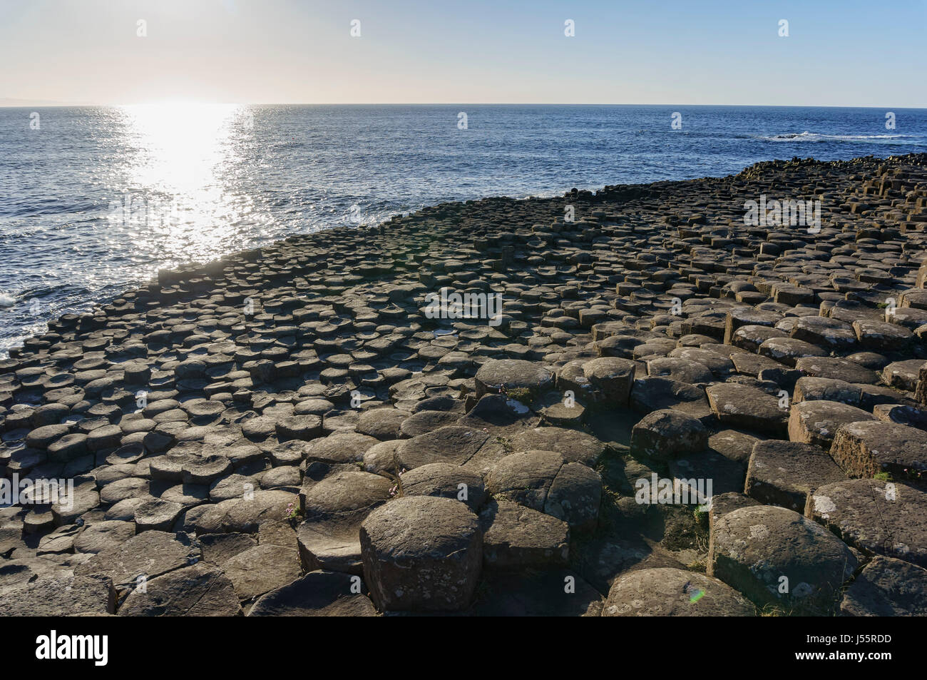 The famous ancient volcanic eruption - Giant's Causeway of County ...