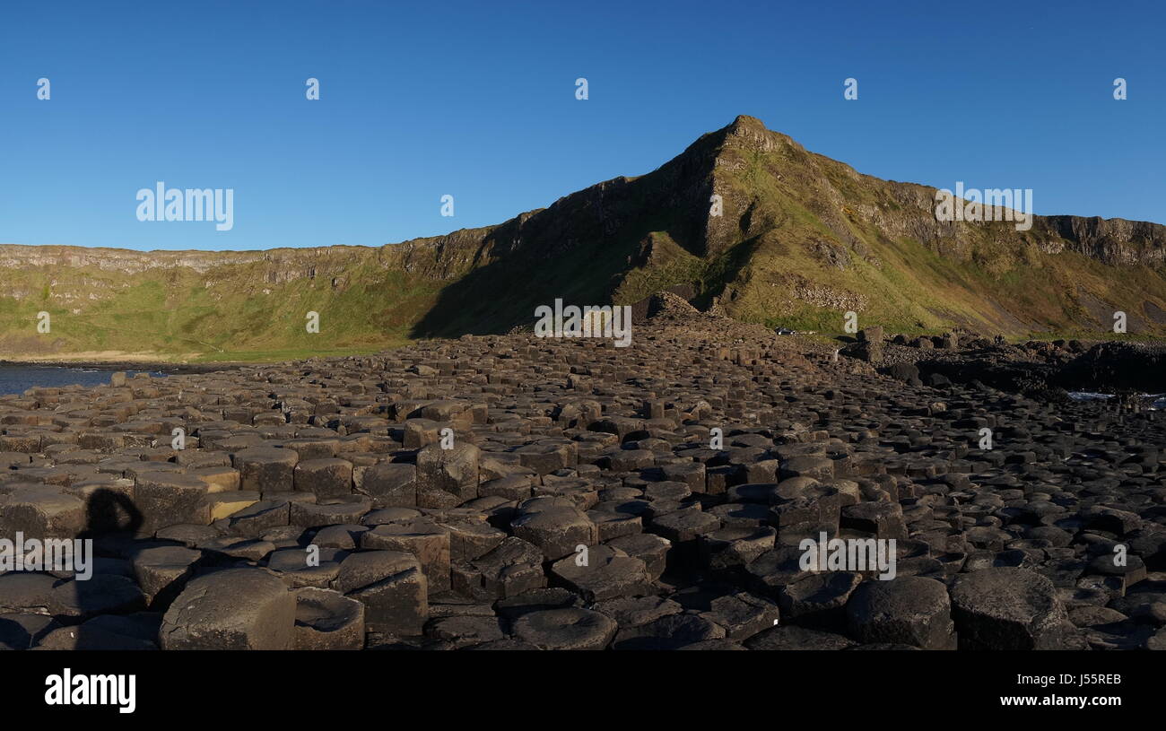 The famous ancient volcanic eruption - Giant's Causeway of County ...