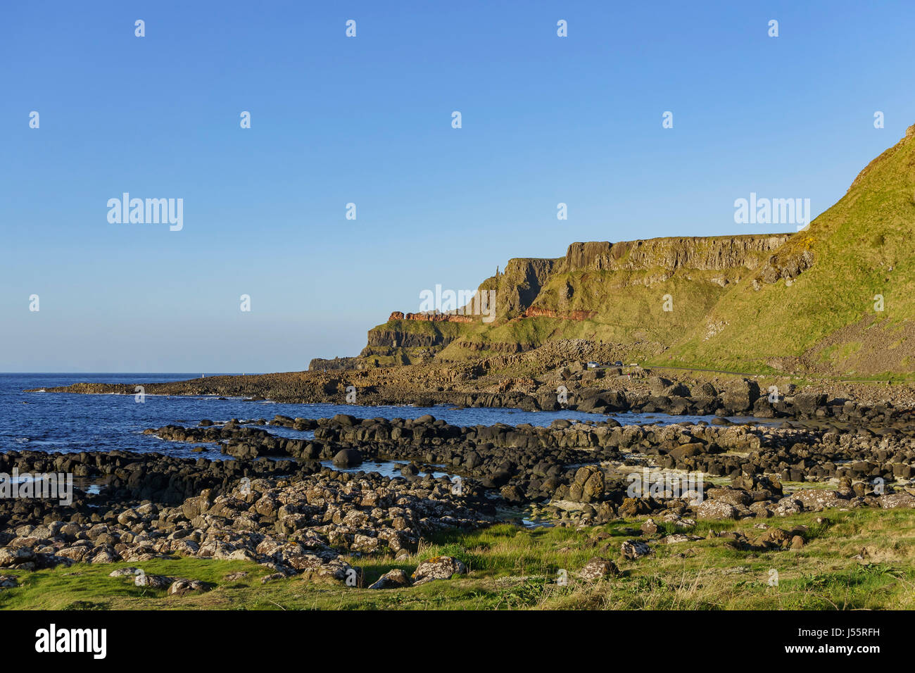 The famous ancient volcanic eruption - Giant's Causeway of County ...