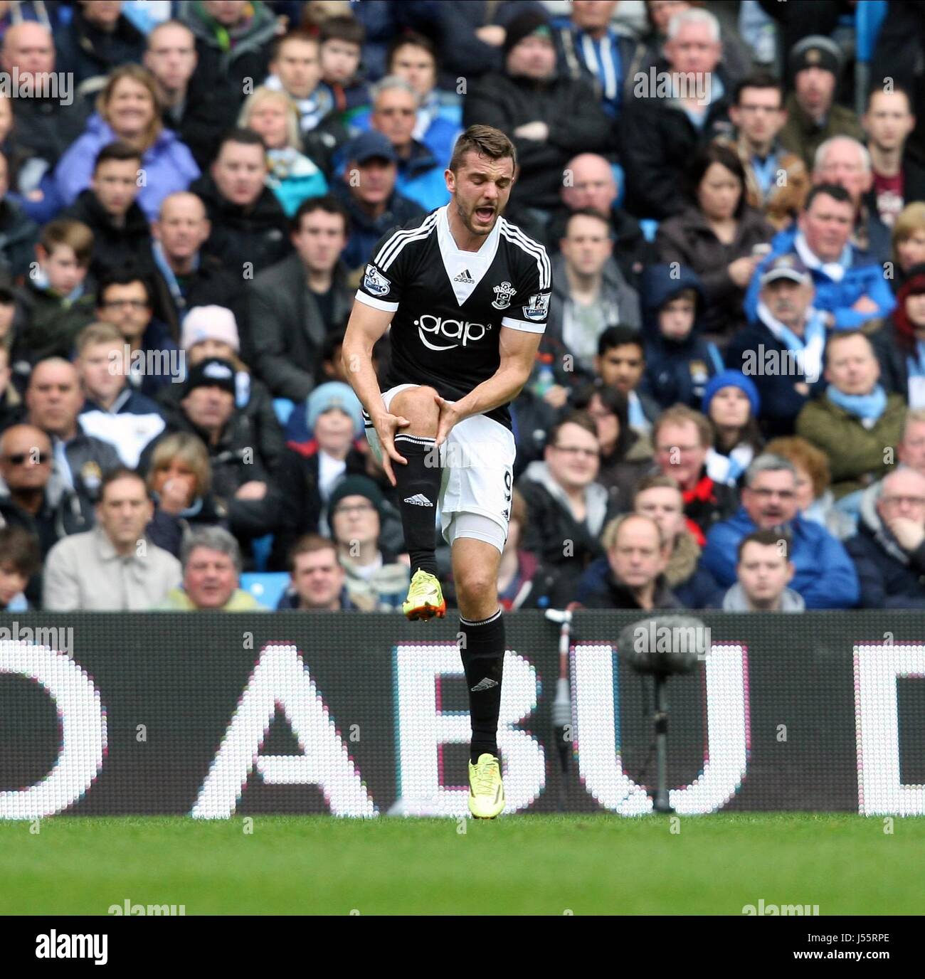 JAY RODRIGUEZ IS INJURED MANCHESTER CITY V SOUTHAMPTON ETIHAD STADIUM ...