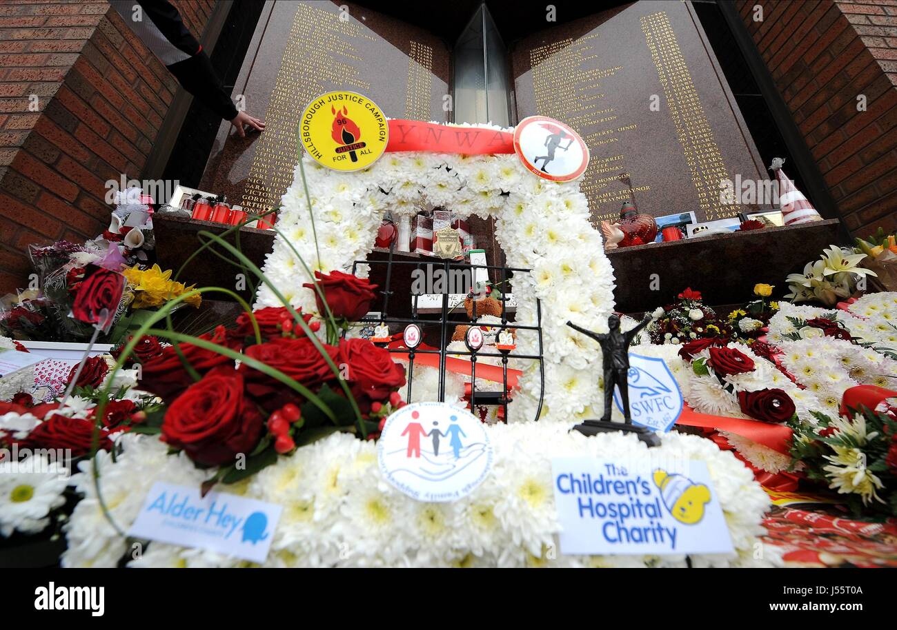 Hillsborough Memorial Anfield Liverpool Fc High Resolution Stock ...