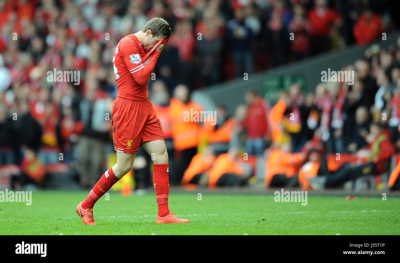 JORDAN HENDERSON SENT OFF WITH LIVERPOOL FC V MANCHESTER CITY ANFIELD ...