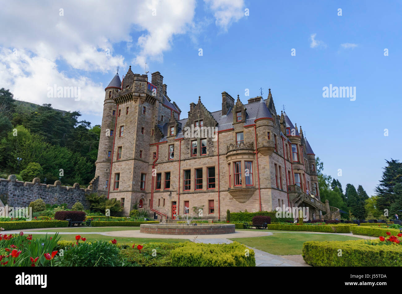 Exterior view of the Belfast Castle, Northen Ireland Stock Photo - Alamy