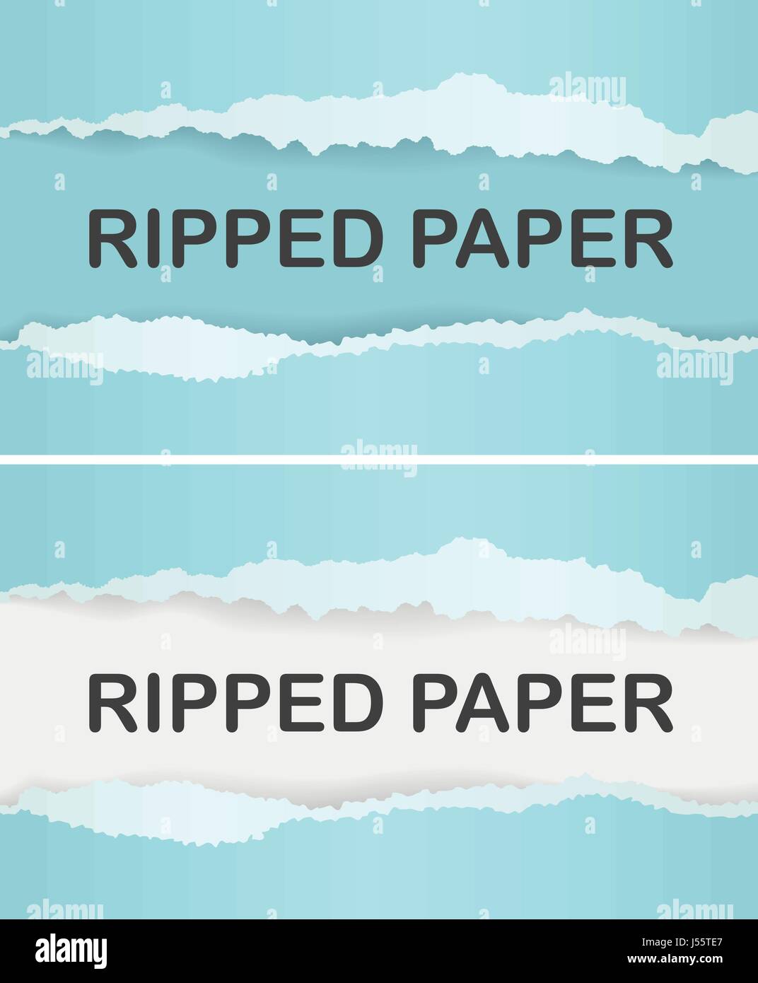 Realistic ripped Turquoise paper with shadow. Web banner. Element for ...