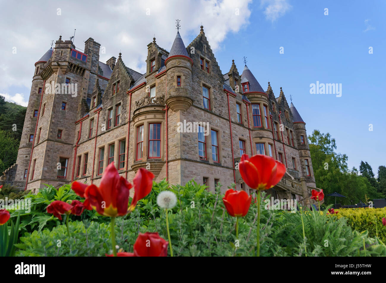 Exterior view of the Belfast Castle, Northen Ireland Stock Photo - Alamy