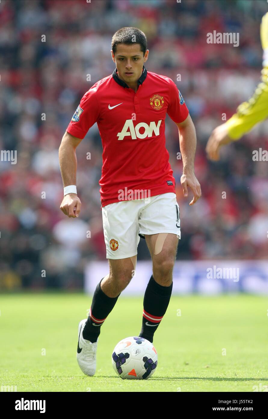 JAVIER HERNANDEZ MANCHESTER UNITED FC MANCHESTER UNITED FC OLD TRAFFORD ...