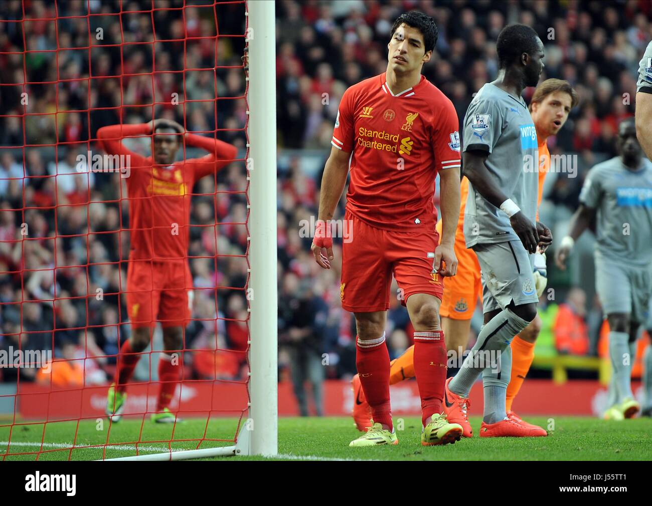 DANIEL STURRIDGE & LUIS SUAREZ LIVERPOOL FC V NEWCASTLE UNITE ANFIELD ...