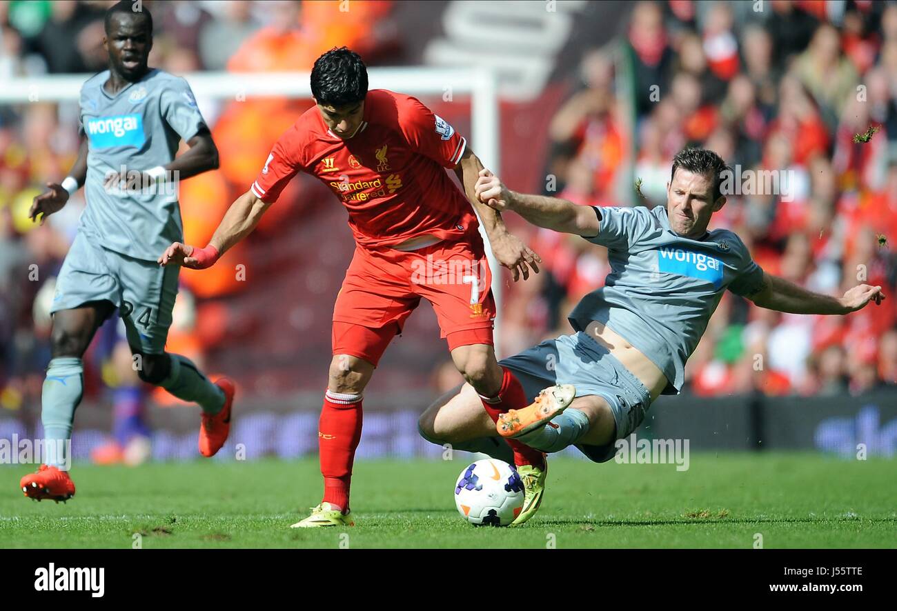 CHEIK TIOTE LUIS SUAREZ MIKE LIVERPOOL FC V NEWCASTLE UNITE ANFIELD ...