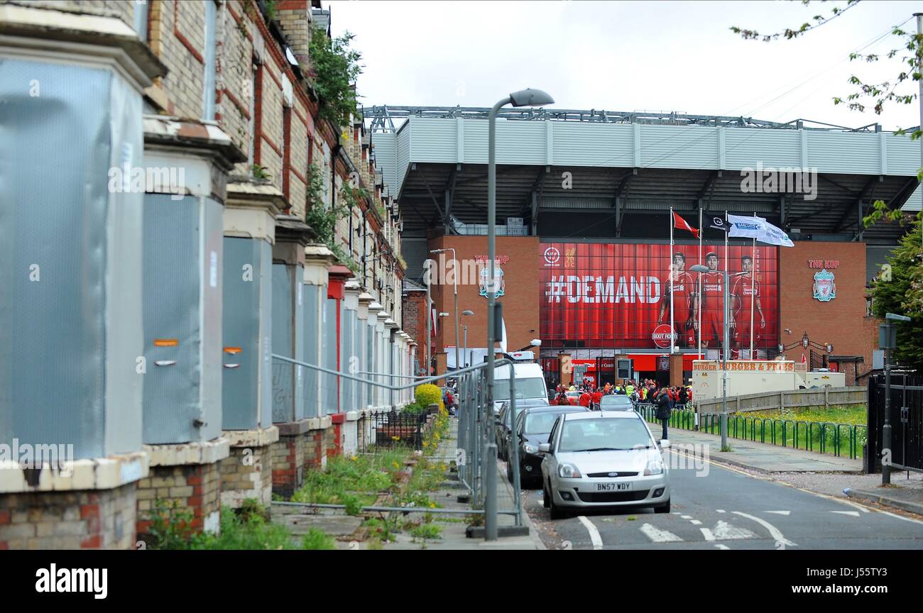 DERELICT HOUSES NEAR ANFIELD LIVERPOOL FOOTBALL LIVERPOOL FOOTBALL CLUB ...