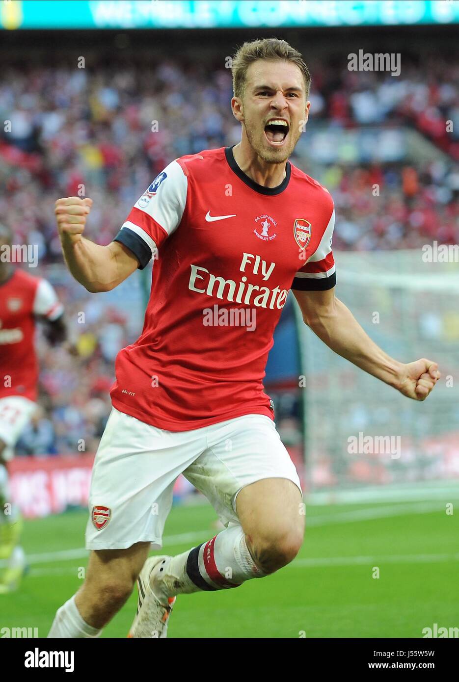 AARON RAMSEY ARSENAL FC WEMBLEY STADIUM LONDON ENGLAND 17 May 2014 ...