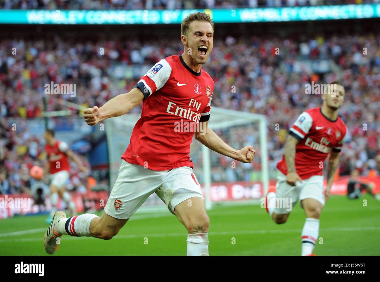AARON RAMSEY ARSENAL FC ARSENAL FC WEMBLEY STADIUM LONDON ENGLAND 17 ...
