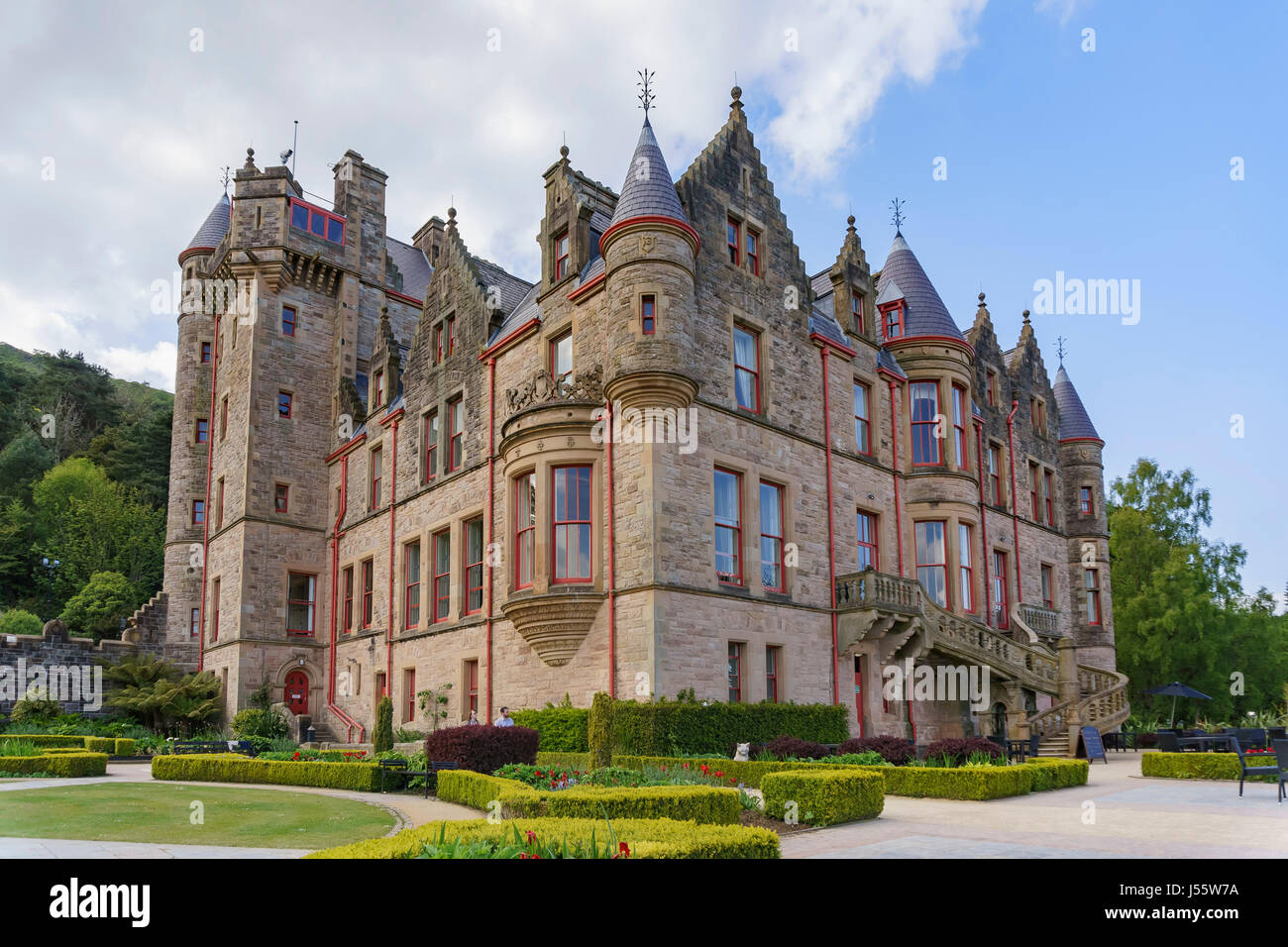 Exterior view of the Belfast Castle, Northen Ireland Stock Photo - Alamy