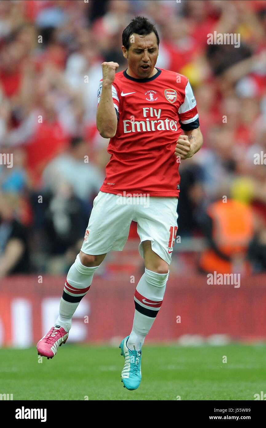 SANTI CAZORLA ARSENAL FC ARSENAL FC WEMBLEY STADIUM LONDON ENGLAND 17 ...