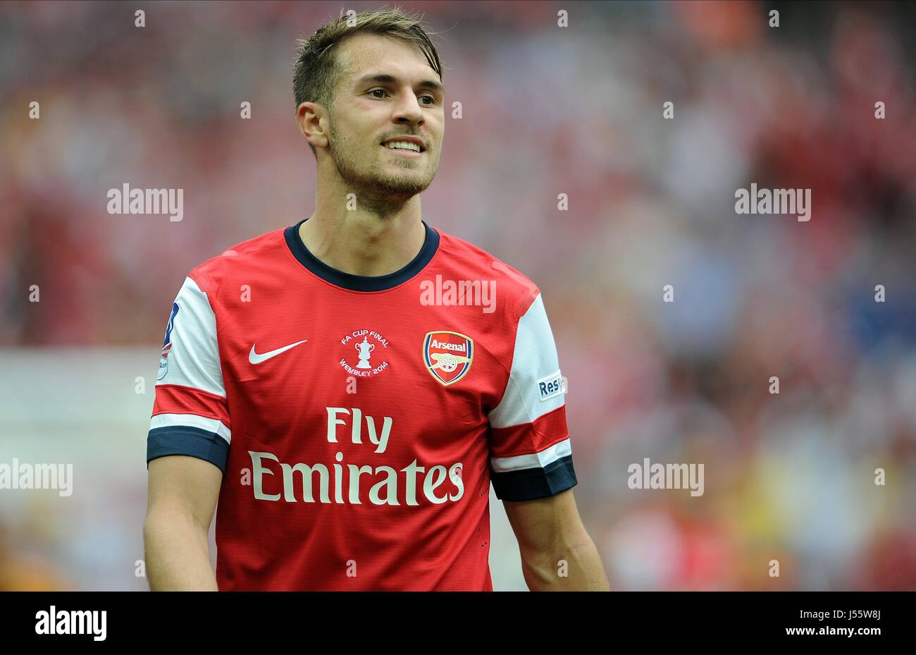 AARON RAMSEY ARSENAL FC ARSENAL FC WEMBLEY STADIUM LONDON ENGLAND 17 ...