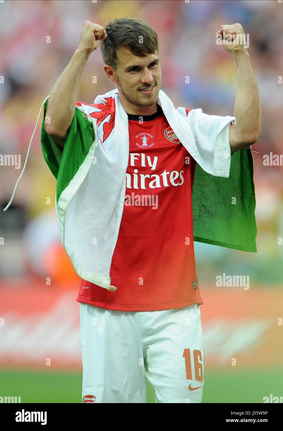AARON RAMSEY ARSENAL FC ARSENAL FC WEMBLEY STADIUM LONDON ENGLAND 17 ...