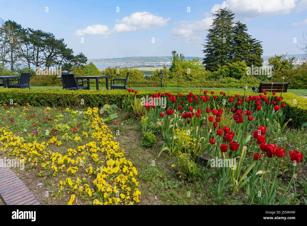 Exterior view of the Belfast Castle, Northen Ireland Stock Photo - Alamy