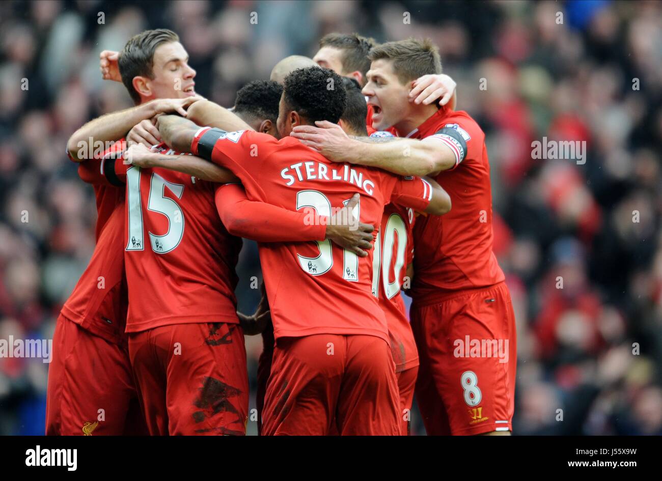 Liverpool fc players celebrate hi-res stock photography and images - Alamy
