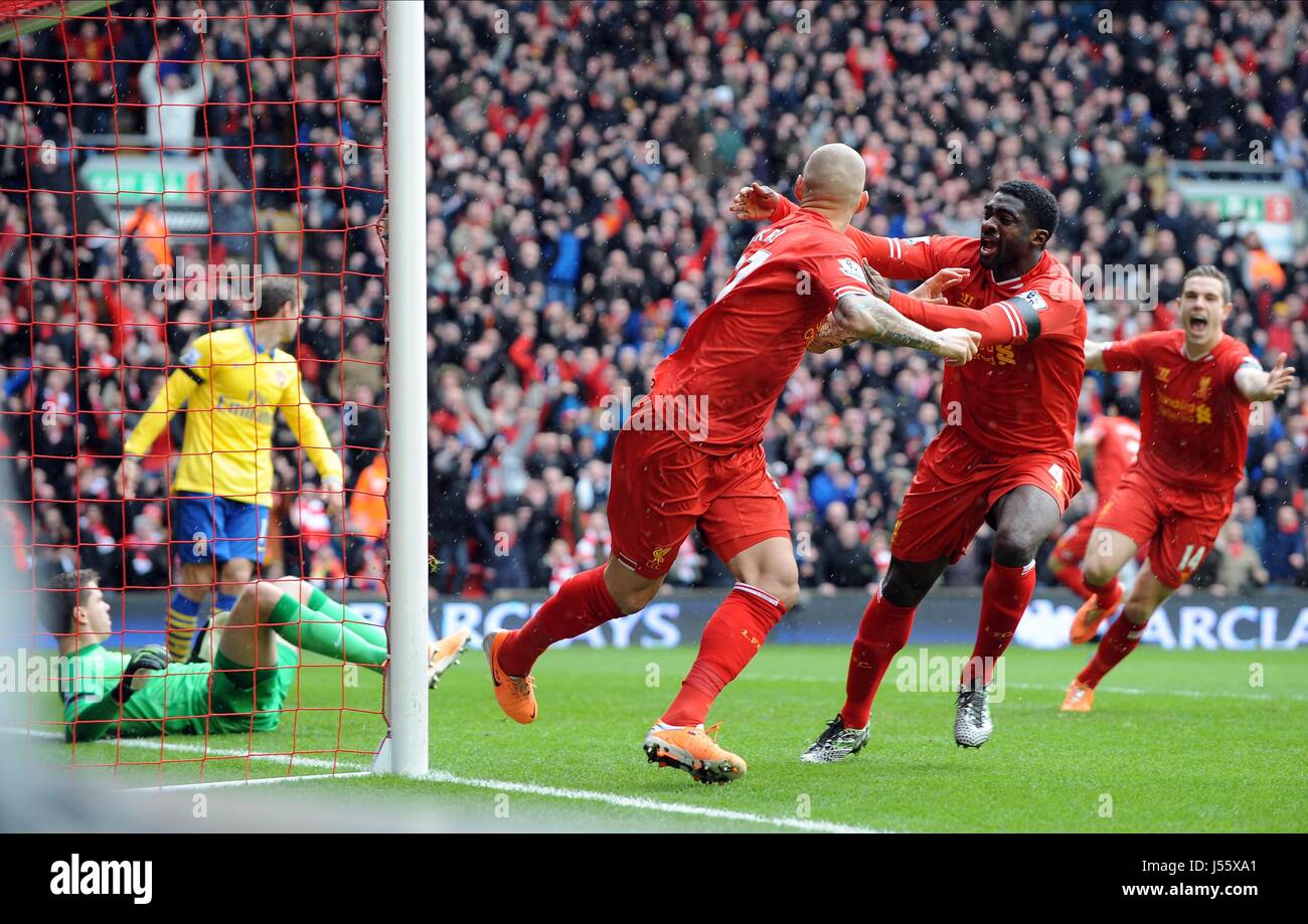 Liverpool anfield goal hi-res stock photography and images - Alamy