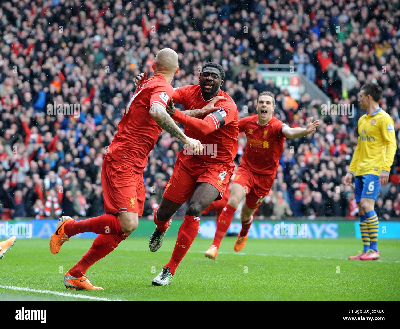 SKRTEL TOURE HENDERSON ARSENAL FC ARSENAL FC ANFIELD LIVERPOOL ENGLAND ...