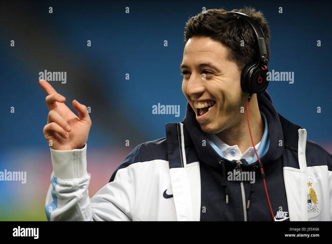 SAMIR NASRI MANCHESTER CITY V BARCELONA FC ETIHAD STADIUM MANCHESTER ...