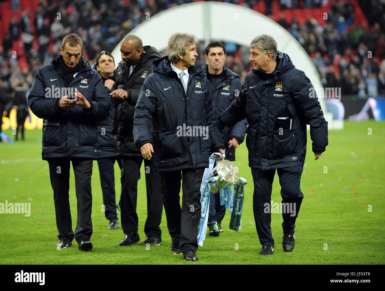 Manchester city coaching staff hi-res stock photography and images - Alamy