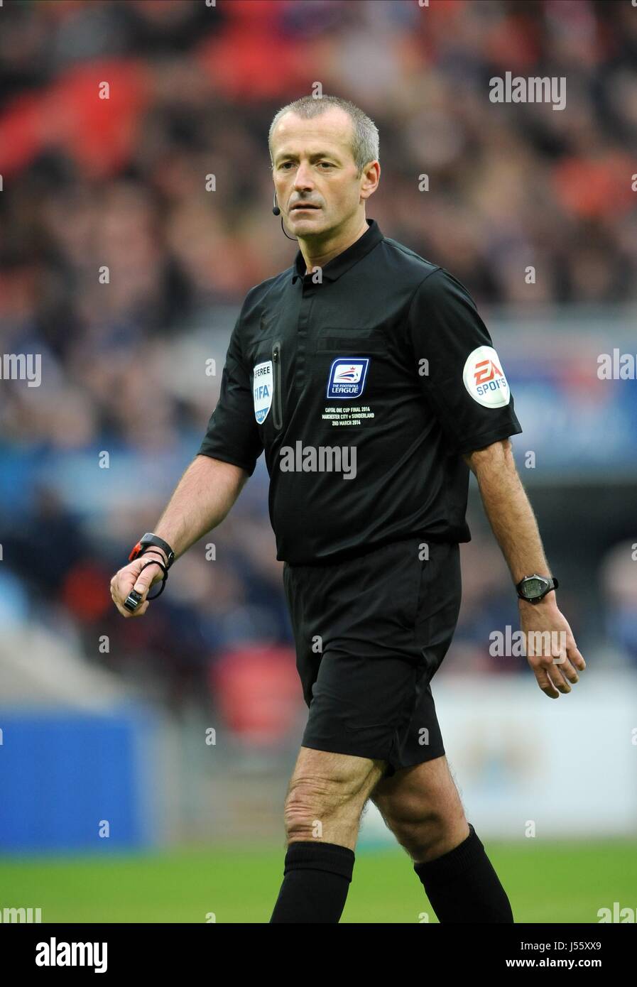 MARTIN ATKINSON REFEREE REFEREE WEMBLEY STADIUM LONDON ENGLAND 02 March ...
