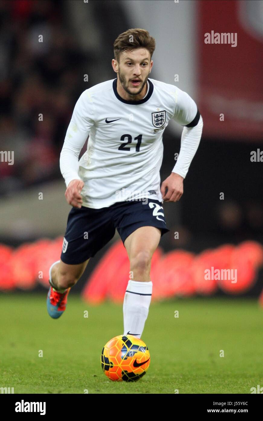 ADAM LALLANA ENGLAND SOUTHAMPTON FC ENGLAND & SOUTHAMPTON FC WEMBLEY ...