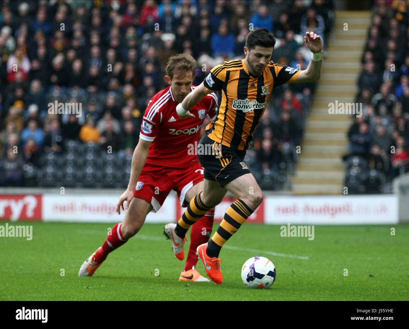 CRAIG DAWSON FOULD SHANE LONG HULL CITY V WEST BROMWICH ALBI KC STADIUM ...