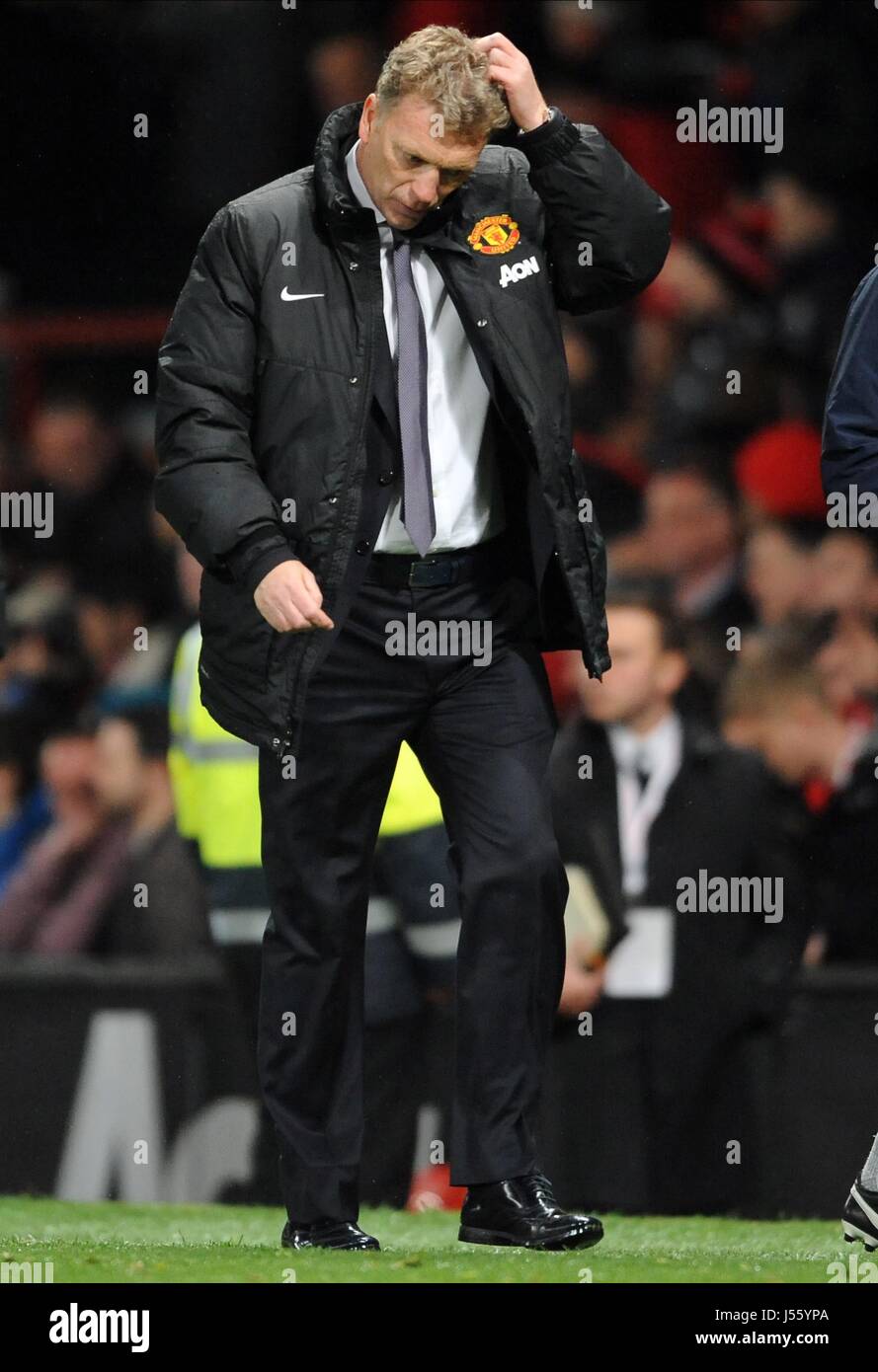 DAVID MOYES MANCHESTER UNITED FC MANAGER OLD TRAFFORD MANCHESTER ...