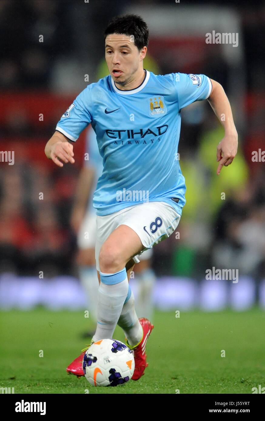 SAMIR NASRI MANCHESTER CITY FC MANCHESTER CITY FC OLD TRAFFORD ...