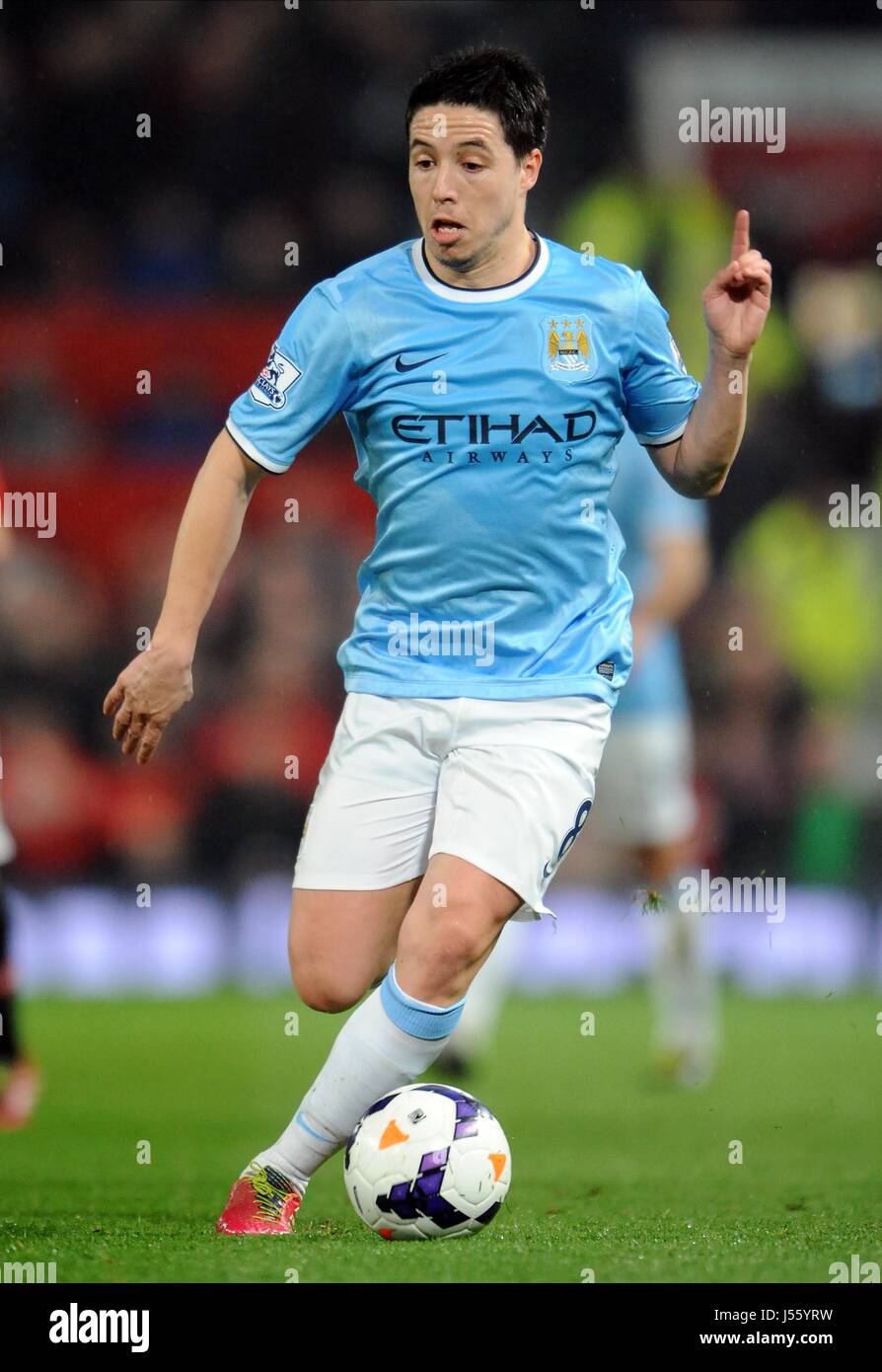 SAMIR NASRI MANCHESTER CITY FC MANCHESTER CITY FC OLD TRAFFORD ...