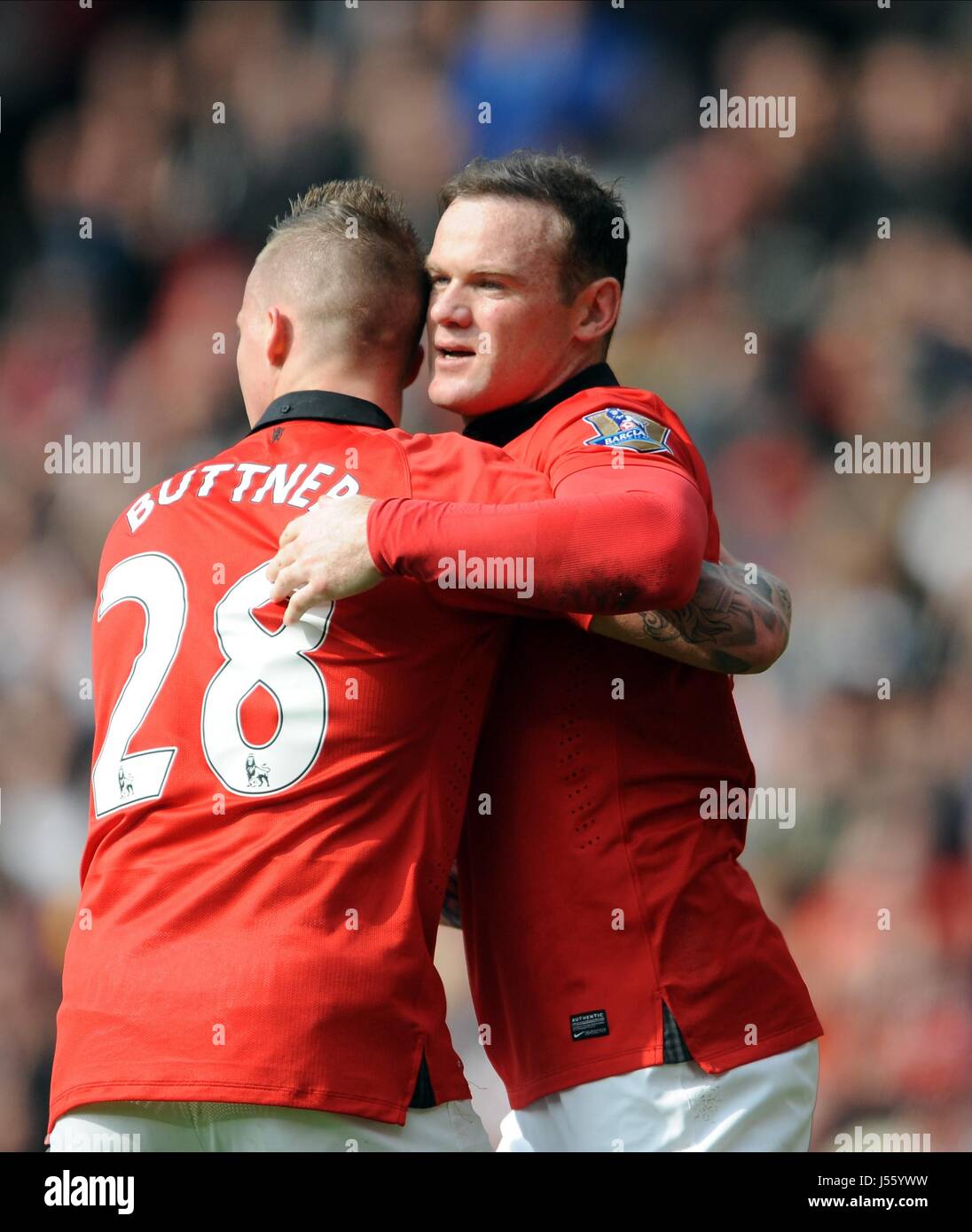 ALEXANDER BUTTNER,WAYNE ROONEY CELEBRATE 2ND GOAL, MANCHESTER UNITED FC ...
