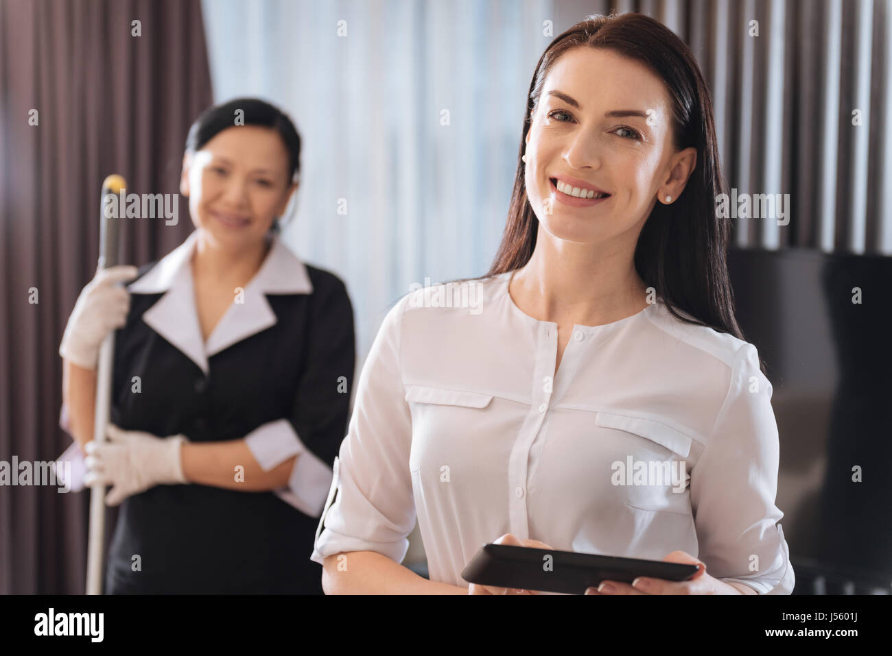Hotel manager and staff hi-res stock photography and images - Alamy