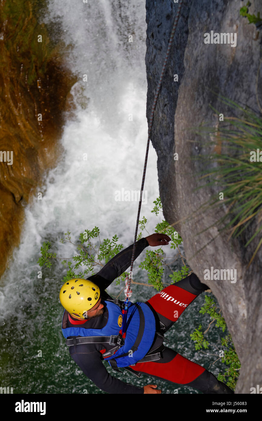 Canyoning in Cetina River, Croatia Stock Photo - Alamy