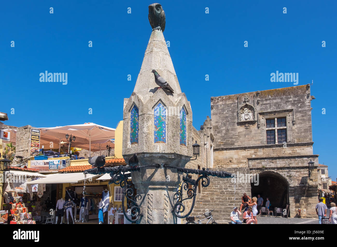 Rhodes greece hippocrates square hi-res stock photography and images ...