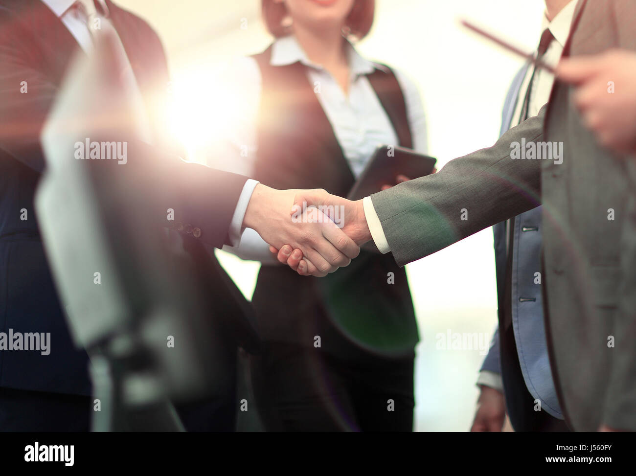 Business People Meeting Discussion Corporate Handshake Concept Stock ...