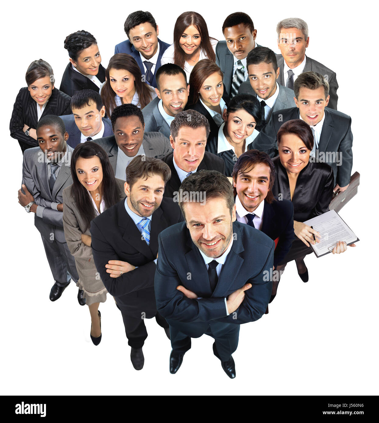 Group of business people. Isolated over white background Stock Photo ...