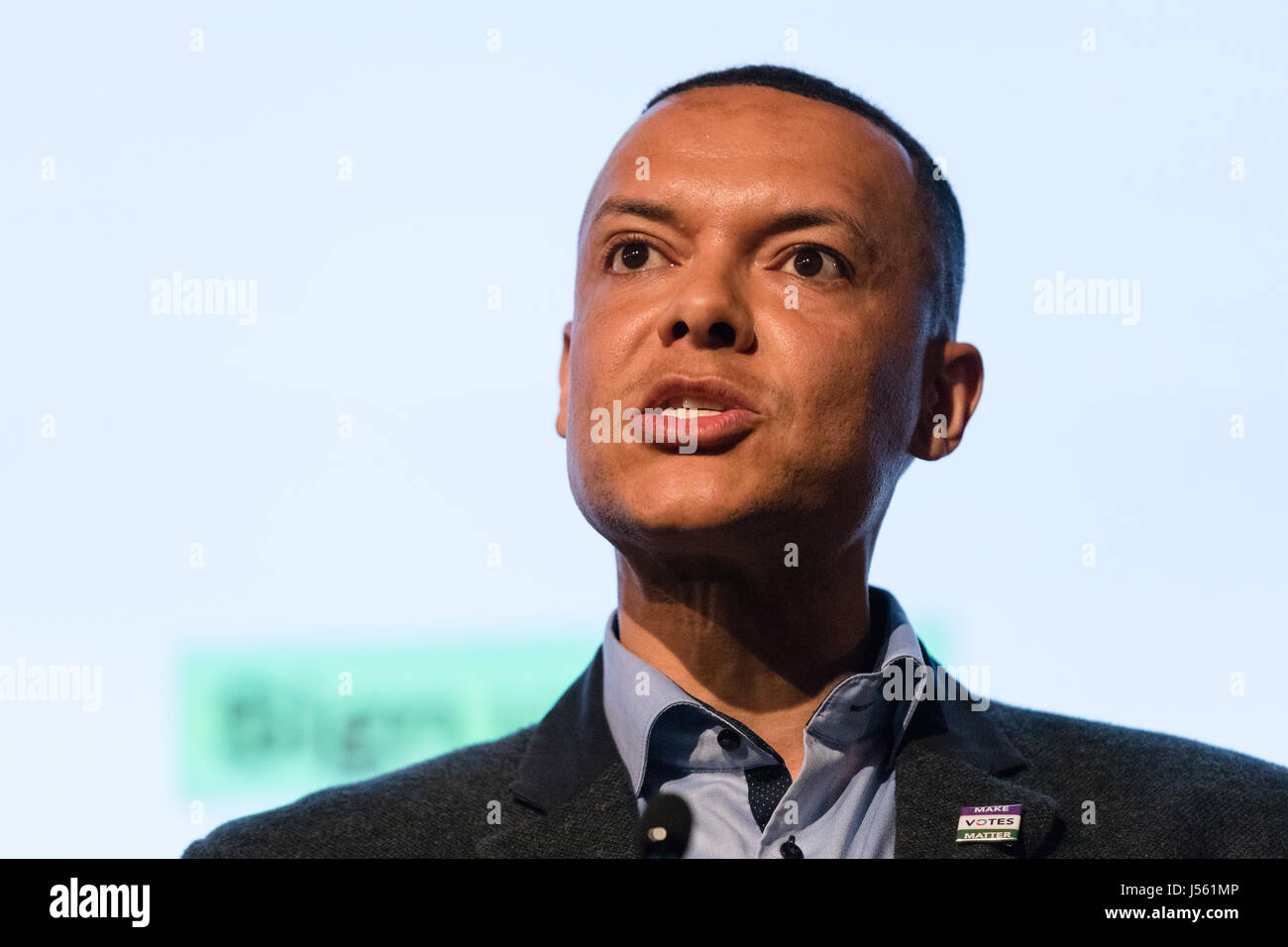 London, UK. 15th May 2017. Clive Lewis, Labour Party MP speaks at the ...