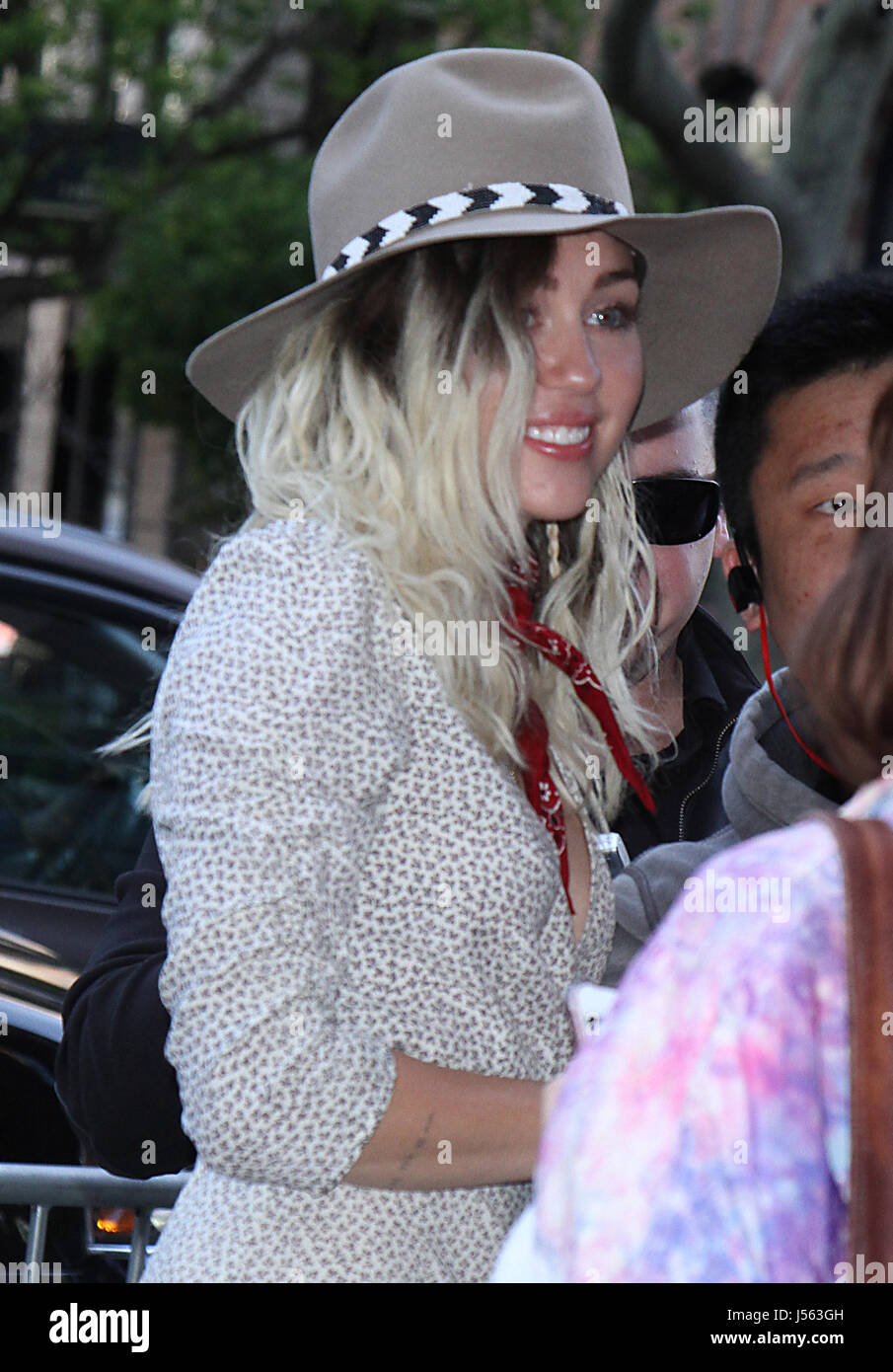 New York, NY, USA. 16th May, 2017. Miley Cyrus stops by Z100 to preview ...