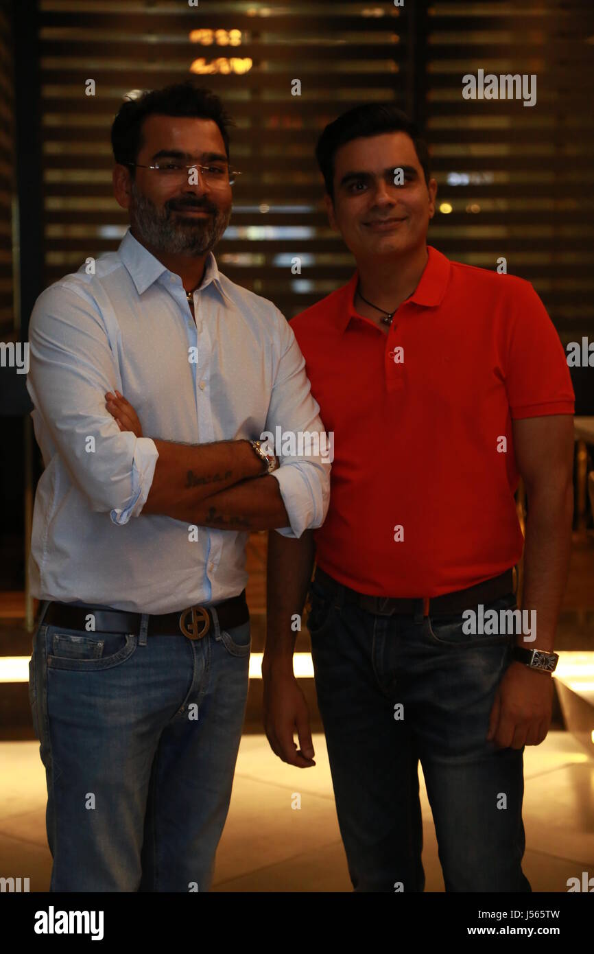 New Delhi, India. 16th May, 2017. Sharad and Vikrant Batra during ...