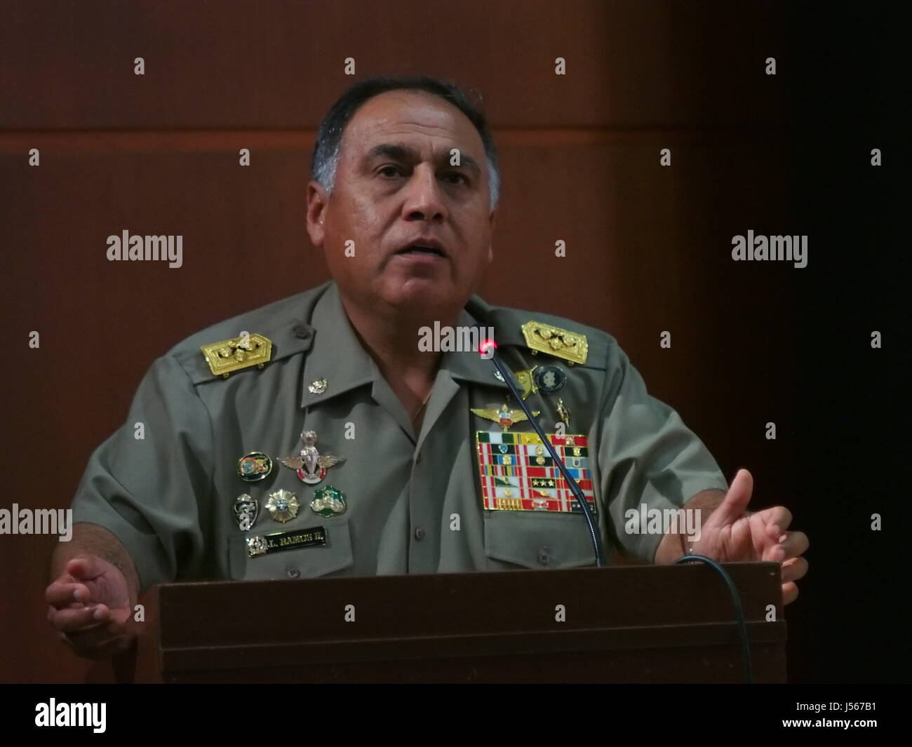 General Luis Humberto Ramos Hume, Commander in Chief of the Peruvian ...