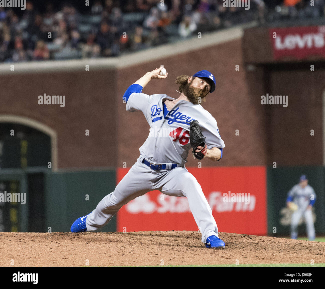 San Francisco, California, USA. 16th May, 2017. Los Angeles Dodgers ...